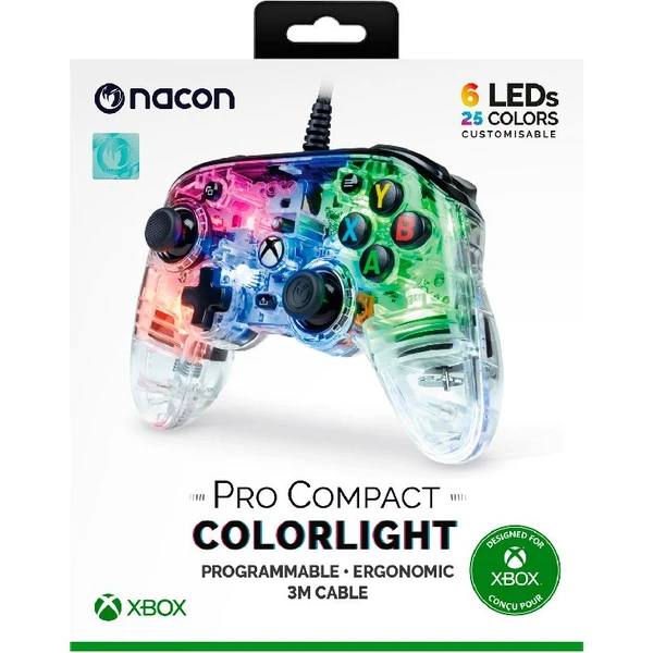 Gamepad Nacon Pro Compact - Colorlight (Xbox One/Xbox Series) - Smarty.cz