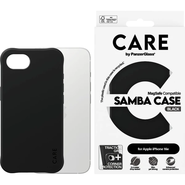 PanzerGlass® CARE Samba MagSafe kryt Apple iPhone 16e černý - Smarty.cz