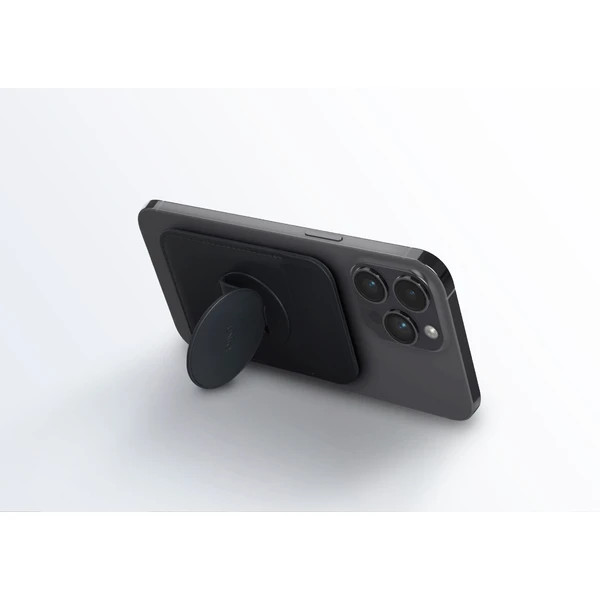 UNIQ FLIXA MagSafe stojánek s gripem a se sloty pro platební kartu šedý ...