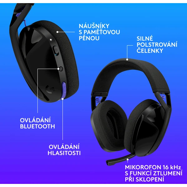 Logitech G321 LIGHTSPEED herní sluchátka černá - Smarty.cz