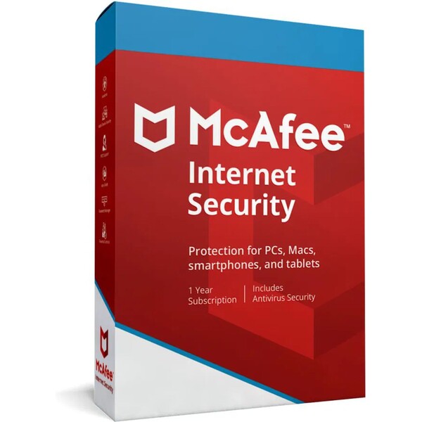 McAfee Internet Security pro 10 zařízení na 12 měsíců (elektronická ...