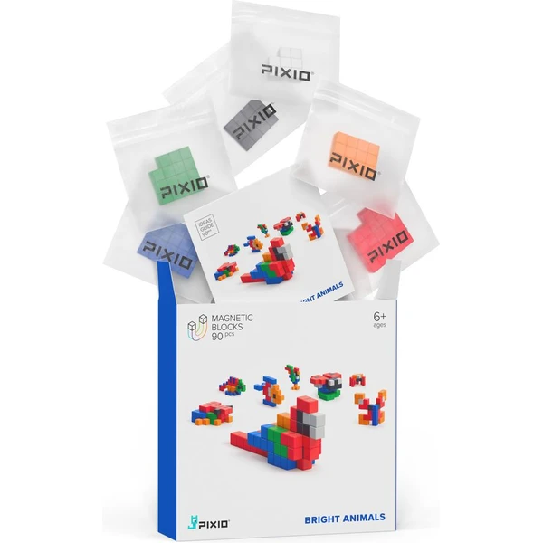 PIXIO Bright Animals magnetická stavebnice - Smarty.cz