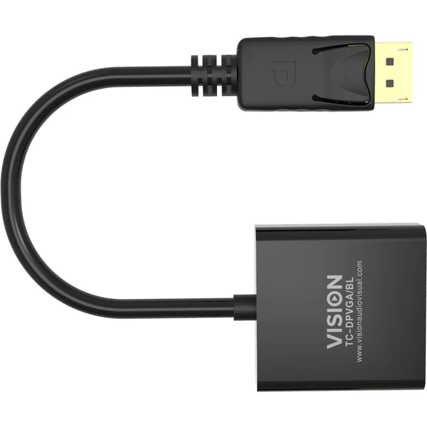 Vision DisplayPort na VGA adaptér TC-DPVGA/BL černý - Smarty.cz