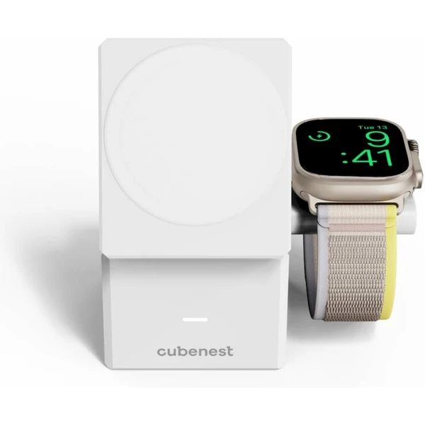 Cubenest E311 3v1 MagSafe nabíječka bílá - Smarty.cz