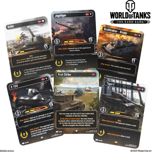 Starter Deck Archon Studio World of Tanks: The Card Game First Strike ...
