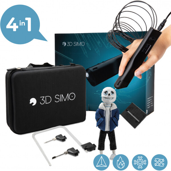 3D pero - 3Dsimo MultiPro 2 (4 nástavce) - Smarty.cz