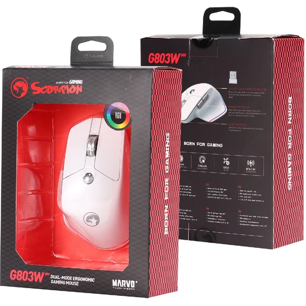 Marvo bezdrátová myš G803 bílá - Smarty.cz