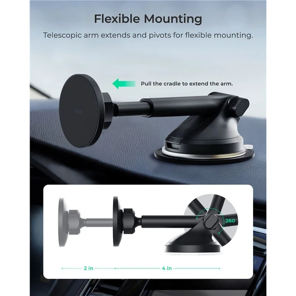 iOttie iTap 3 MagSafe Dashboard & Windshield Mount držák do auta černý ...