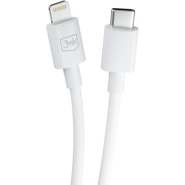 3mk Hyper Cable USB-C/Lightning datový kabel, 20W, 1,2m bílý - Smarty.cz