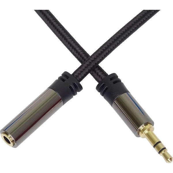 PremiumCord HQ stíněný prodlužovací audio jack 3,5mm kabel 1,5m - Smarty.cz
