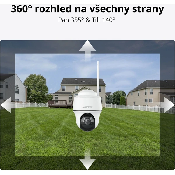 Reolink Argus Series B440+Solar Panel+64GB bateriová Wi-Fi bezpečnostní ...