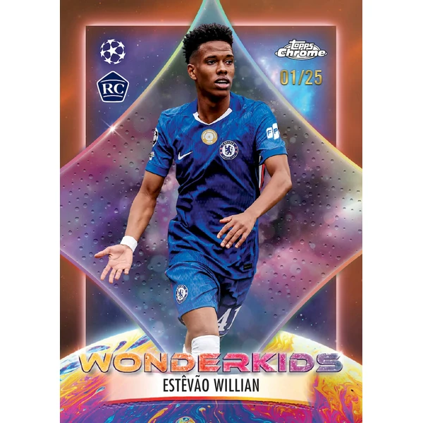 Fotbalové karty Topps Chrome UEFA Club Competitions 2025-26 Value Box ...