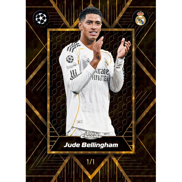 Fotbalové karty Topps Chrome UEFA Club Competitions 2025-26 Mega Box ...