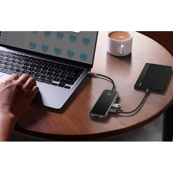 Baseus 5v1 AcmeJoy rozbočovač tmavě šedý - Smarty.cz